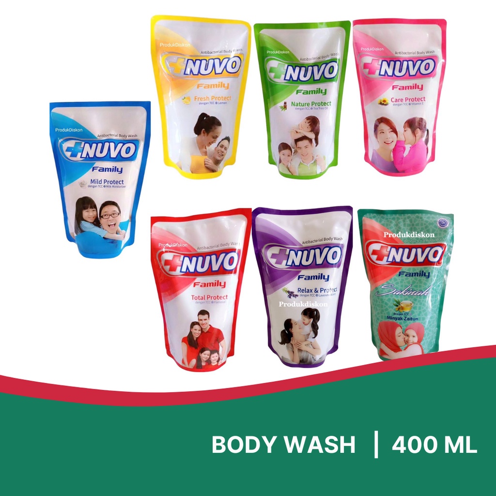 Jual NUVO Family Body Wash 400ml - Sabun Mandi | Shopee Indonesia