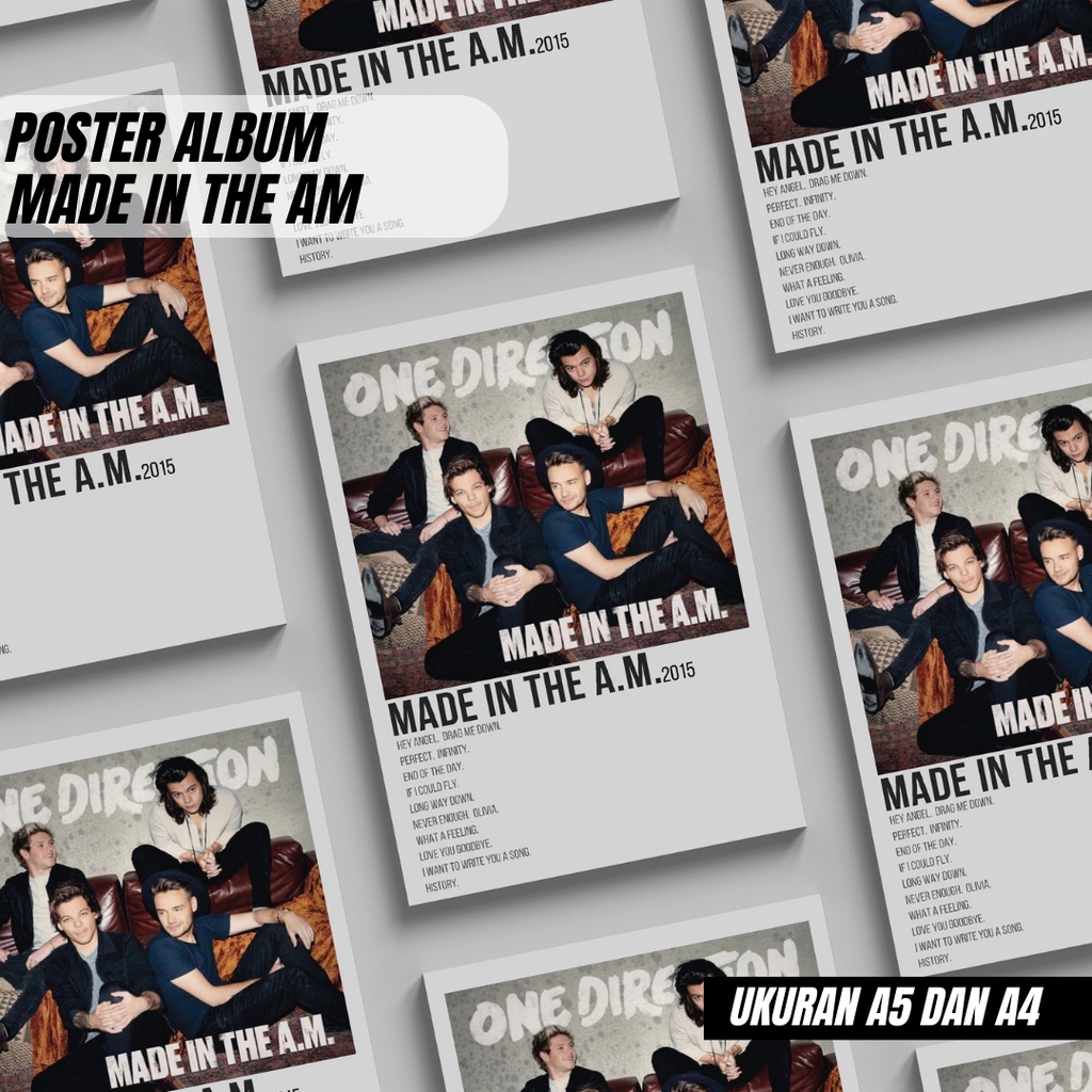 Jual Poster Cover Album Made In The AM One Direction / Poster One ...