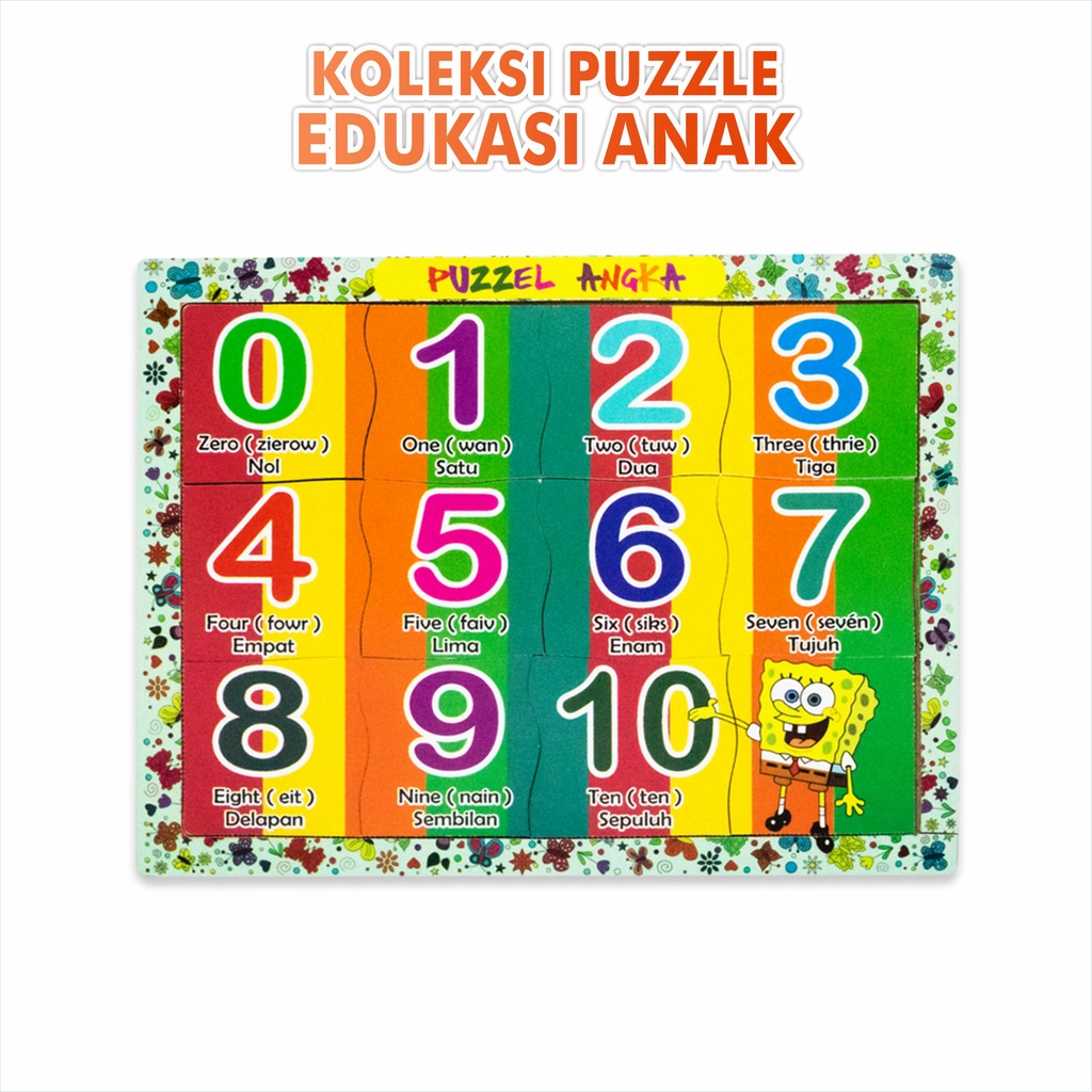 Jual Puzzle Edukasi Anak Puzzle Anak Seri Bentuk / Hewan 1 / Huruf ...