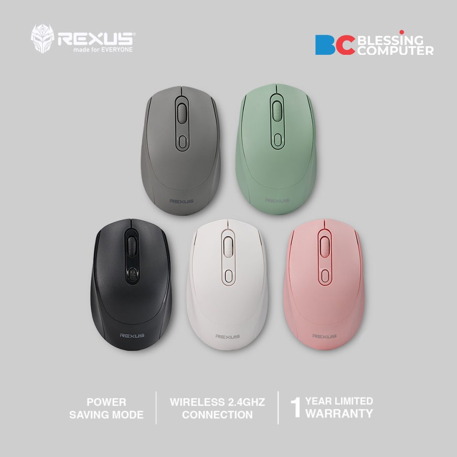 Jual Mouse Wireless REXUS Q35 4D Black | Shopee Indonesia