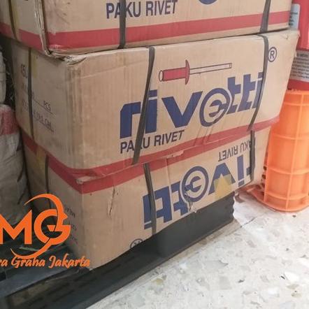 Jual MG Paku Rivet Ripet 429 RIVETTI Paku Keling Perkotak 1000pcs ...