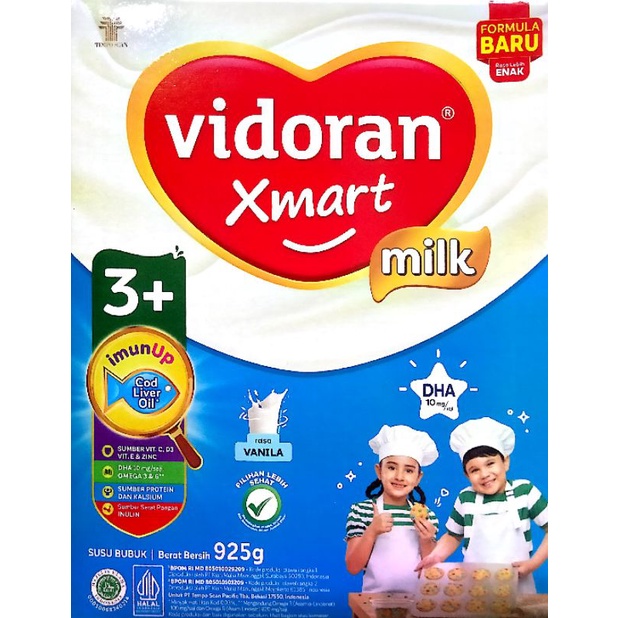 Jual Susu Vidoran Xmart 3+ Vanila 925g | Shopee Indonesia