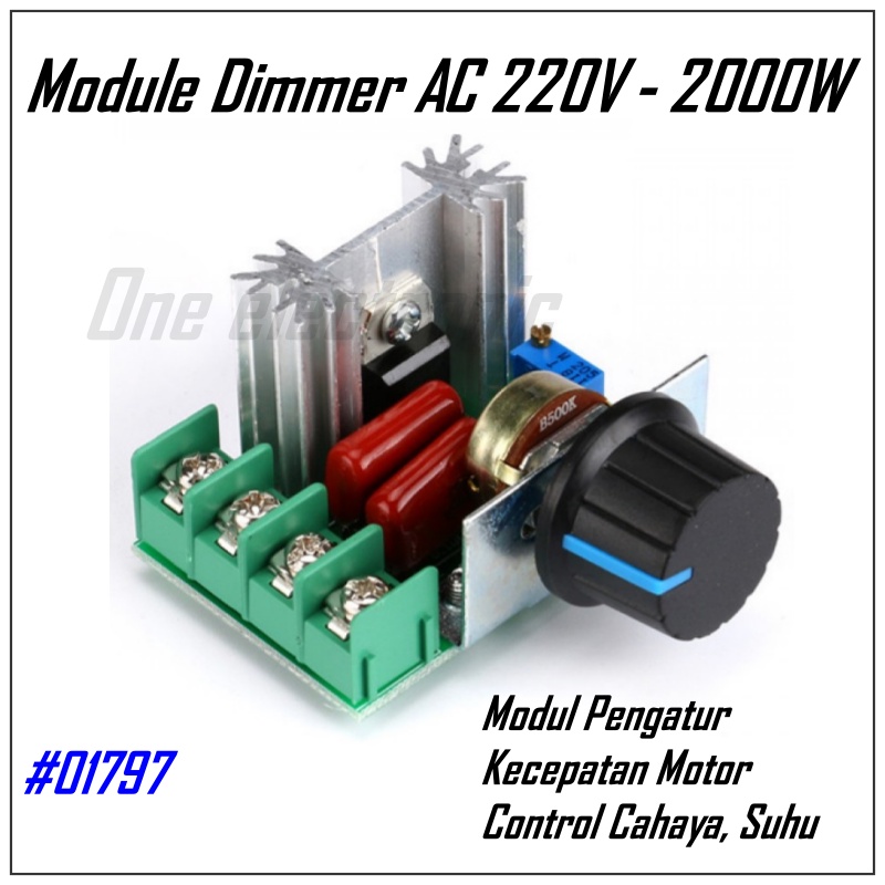 Jual Module Dimmer AC 220V 2000w Control Speed Motor,Cahaya Lampu,Atur ...