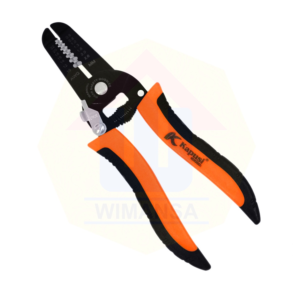 Jual Tang Kupas Kabel KAPUSI 7" 3in1 Wire Stripper Plier Pemotong Potong Kawat Pengupas Kupasan ...