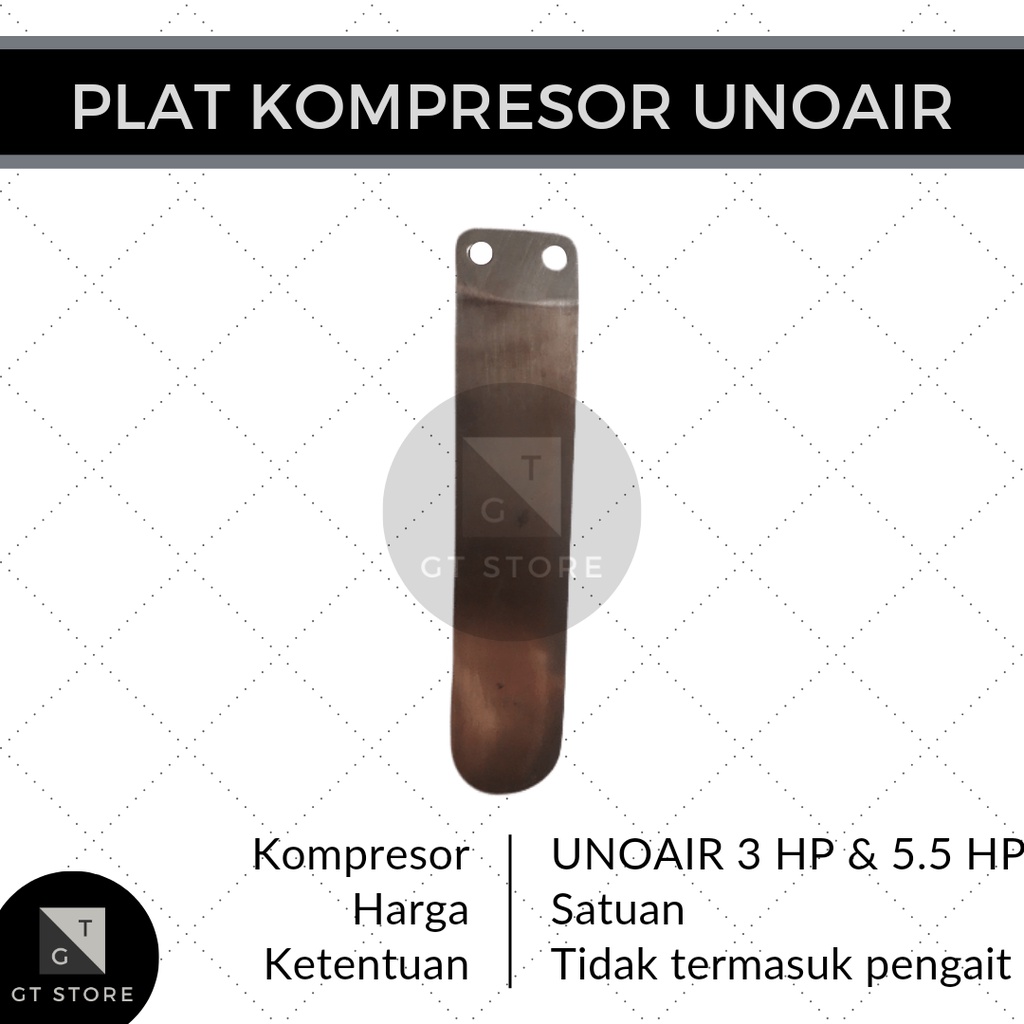 Jual Plat Klep Valve Plate Panjang Kompresor Angin UNOAIR 3 HP 5.5 HP ...