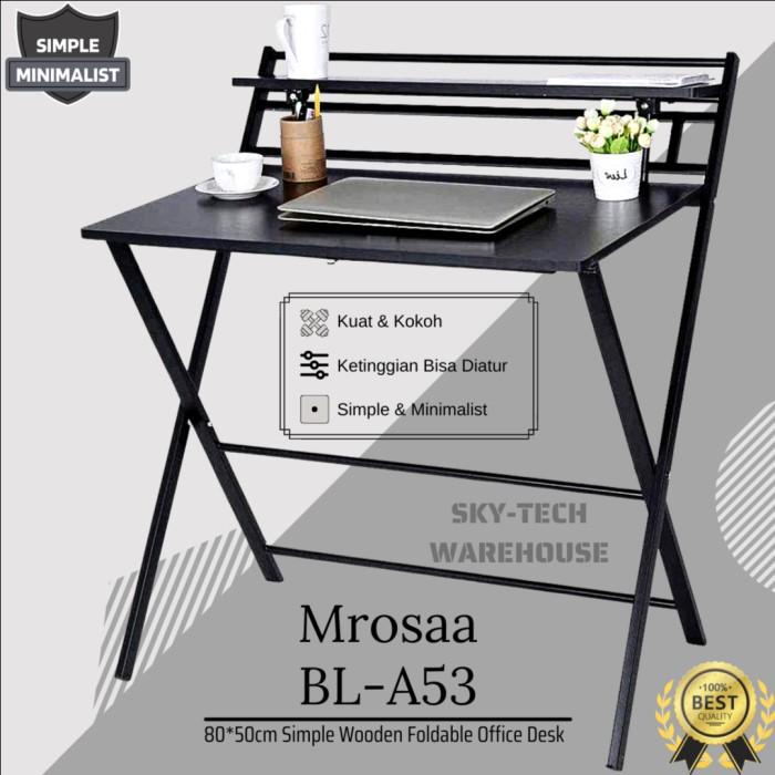 Jual Meja Kerja Lipat Minimalis Besar panjang 82, lebar 50, Tinggi 92,5 ...
