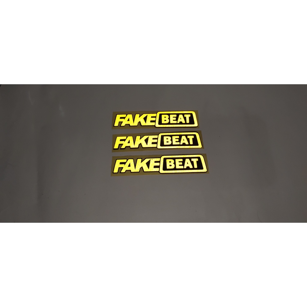 Jual STICKER FAKE BEAT REFLECTIVE | Shopee Indonesia