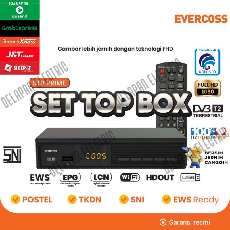 Jual Set Top Box Evercoss PRIME SNI FREE BUBBLE WRAP, GOSEND ...