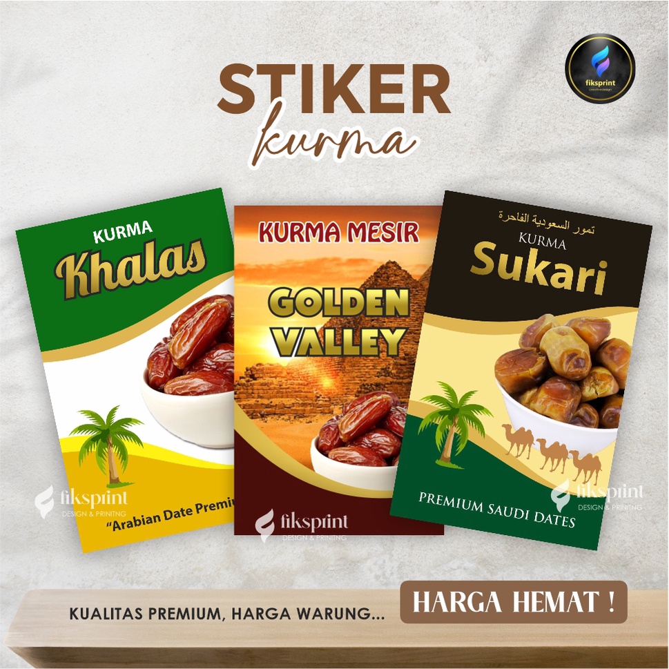 Jual Stiker Kurma Sukari, Kurma Mesir, Kurma Khalas, Kurma Ajwa ...