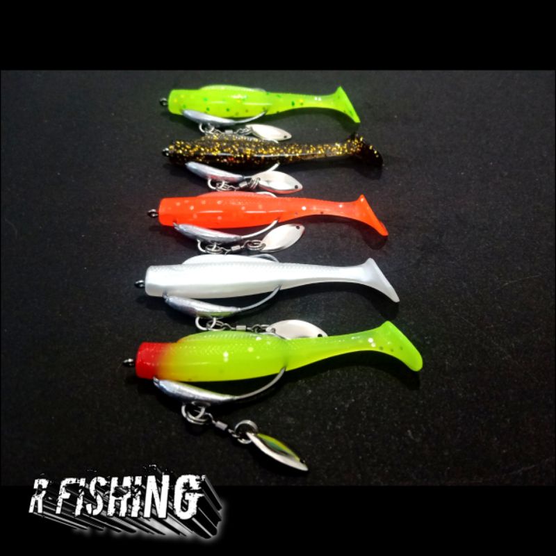 Jual SOFT LURE MINI 6CM PAKAI BLADE SIAP PAKAI | UMPAN CASTING GABUS ...
