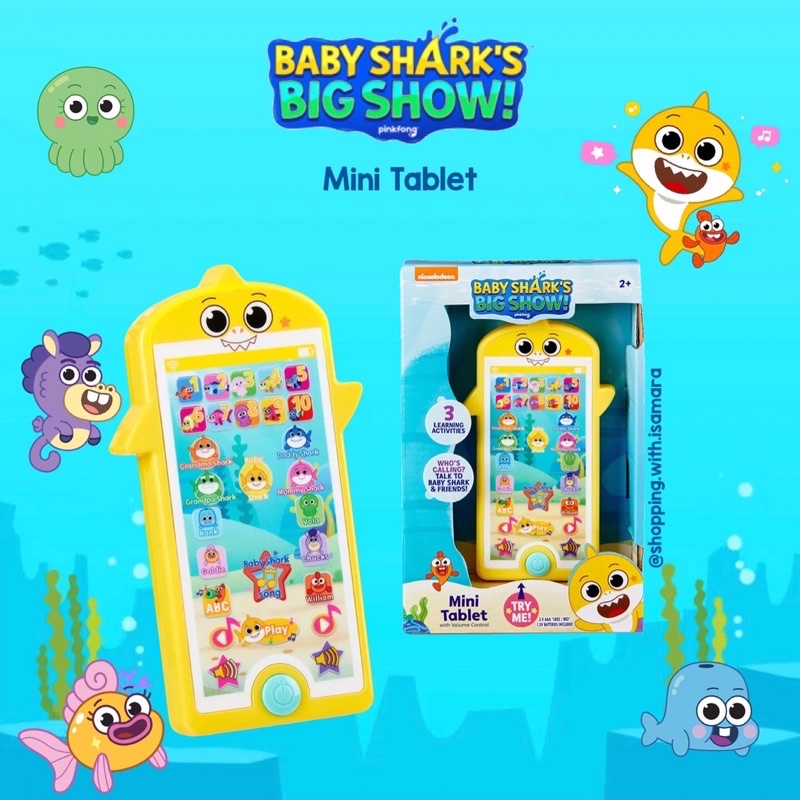 Jual Pinkfong Baby Shark Mini Tablet / mainan smartphone | Shopee Indonesia