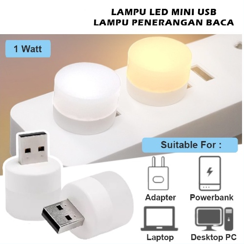 Jual Lampu LED Mini USB Portable Lampu Penerangan Belajar Tidur ...