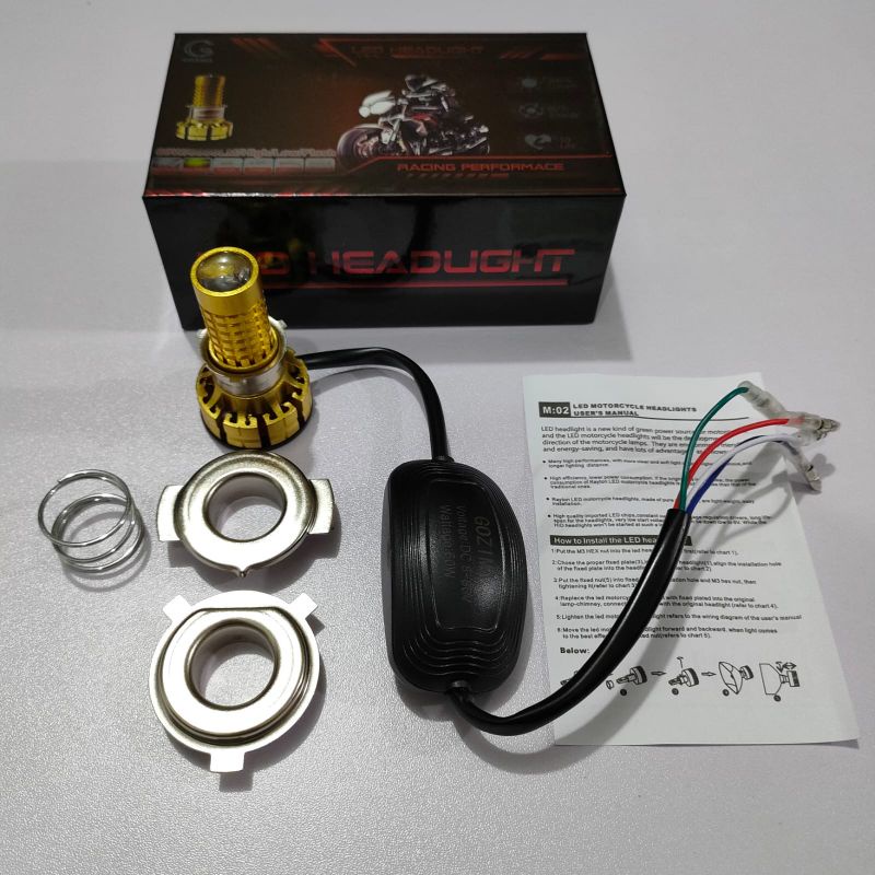 Jual Bolam Depan LED utama Gozima (Headligh) lampu depan LED motor Vixion Aerox Nmax PCX Beat ...