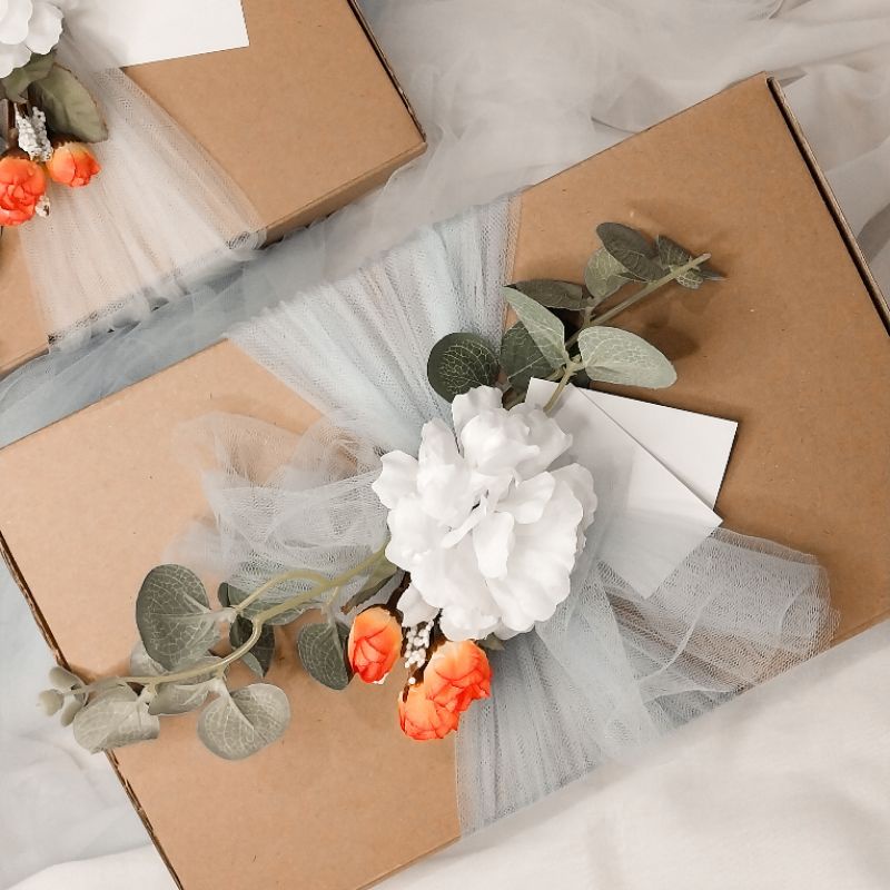 Jual (PAKET 9) RANGKAIAN GIFTBOX BAHAN BUNGKUS KADO HAMPERS LENGKAP ...