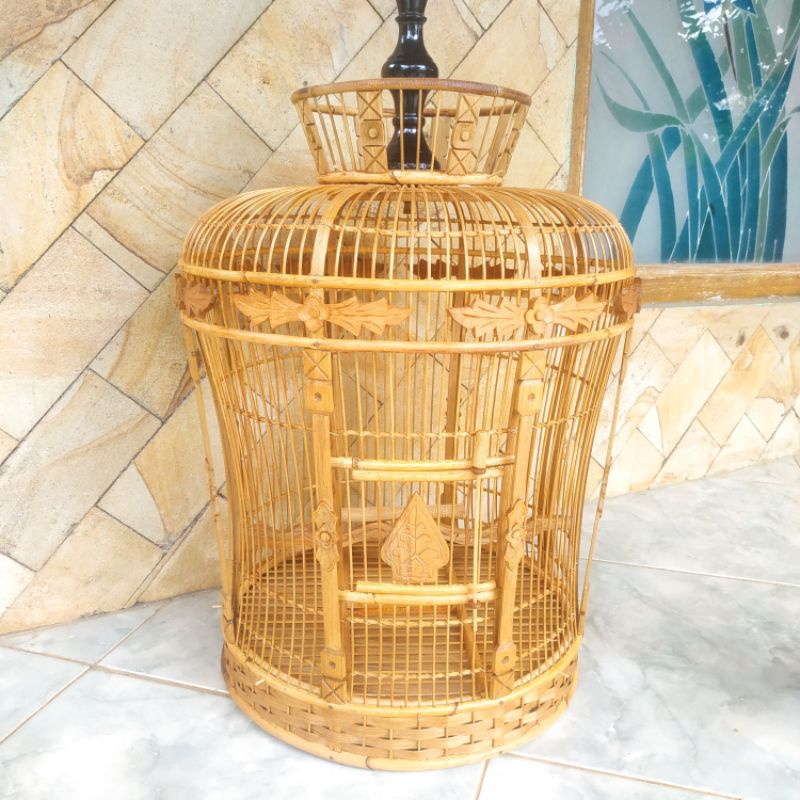 Jual Sangkar Burung Perkutut Model Klasik Mataraman Kombinasi Rotan ...