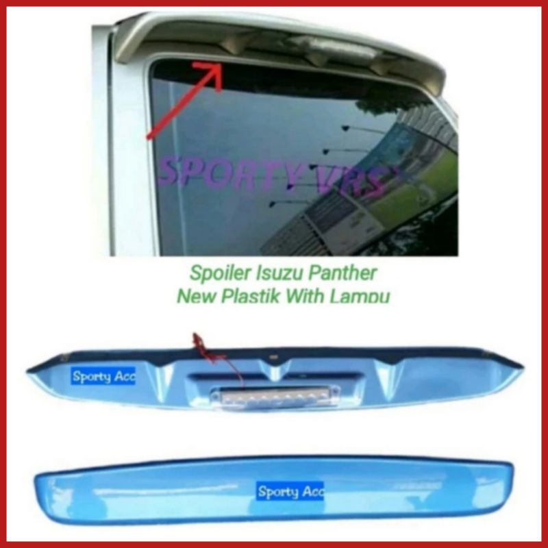 Jual Spoiler Sayap Mobil Panther New 2000-2021 + Lampu Rem | Shopee ...