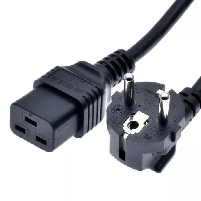 Jual Komponen C19 Female Kabel Power Cord Apc Ups Psu Ats Eu Plug ...
