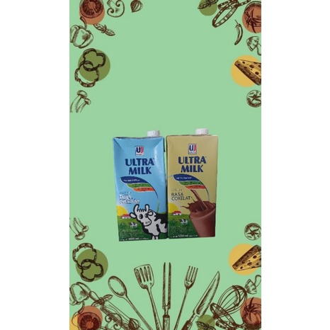 Jual Ultra Milk UHT Full Cream 1000ml / Ultra Milk UHT Rasa Coklat 1000ml | Shopee Indonesia