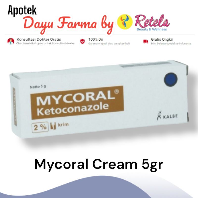 Jual MYCORAL 2% CREAM 5GR | Shopee Indonesia