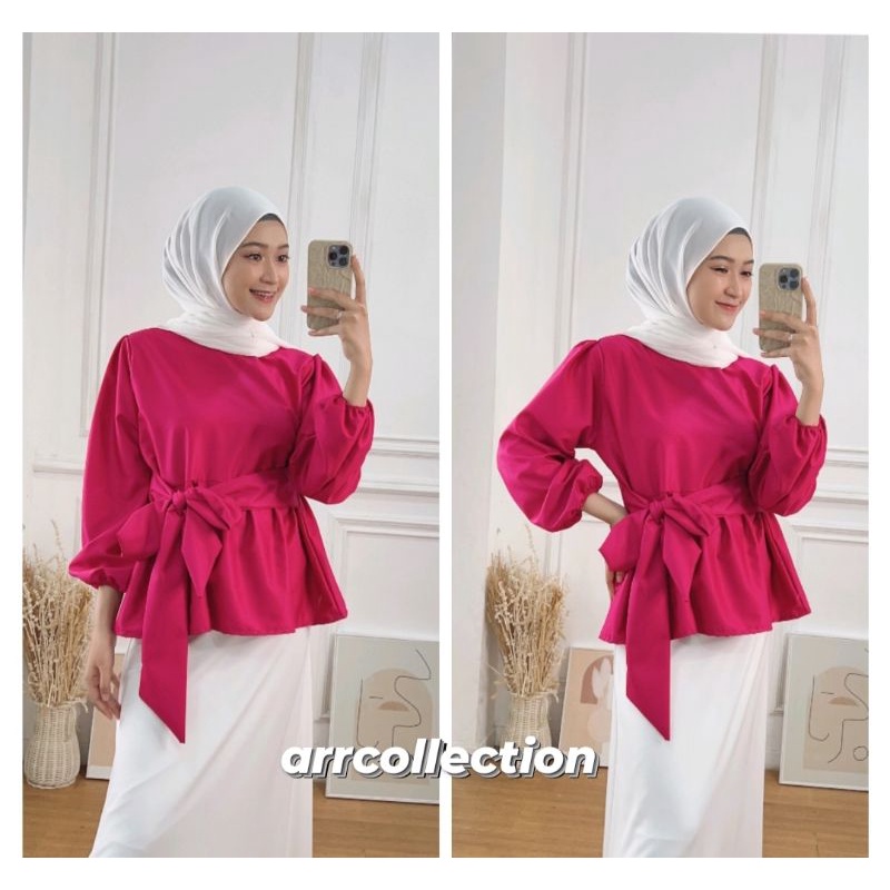 Jual BELEE BLOUSE TALI PITA By arrcollection.id bisa cod dan ready stok ...