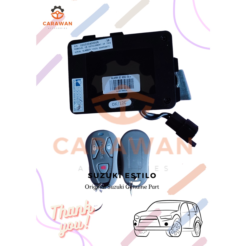Jual Modul + 2 (dua) Pcs Remote/Remot alarm original Suzuki APV GL ...