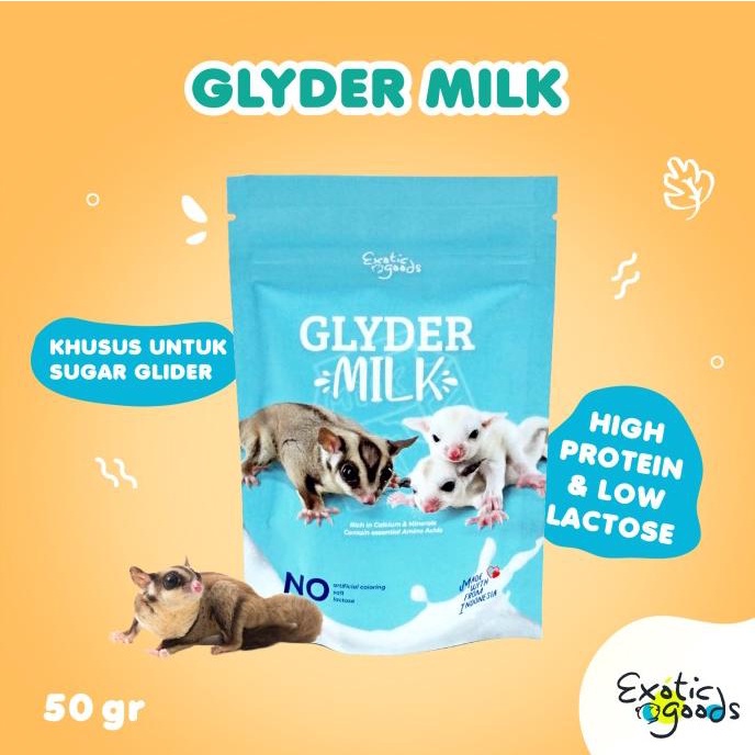 Jual GLIDER MILK 50gr SUSU SUGAR GLIDER SUSU HEWAN KECIL VITAMIN ...