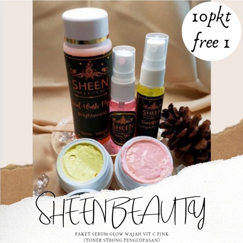 Jual SHEEN BEAUTY PAKET SERUM VIT C (TONER STRONG PENGLUPASAN) | Shopee ...