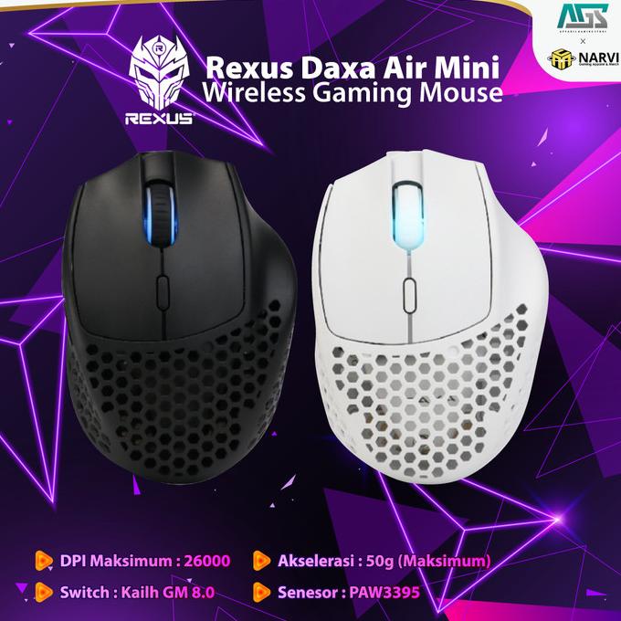 Jual Rexus Daxa Air Mini Wireless - Gaming Mouse | Shopee Indonesia