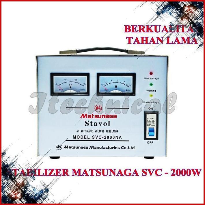 Jual (ITJ) Stavolt SVC 2000W Matsunaga / Stabilizer SVC 2000VA MTS / 2000 Watt | Shopee Indonesia