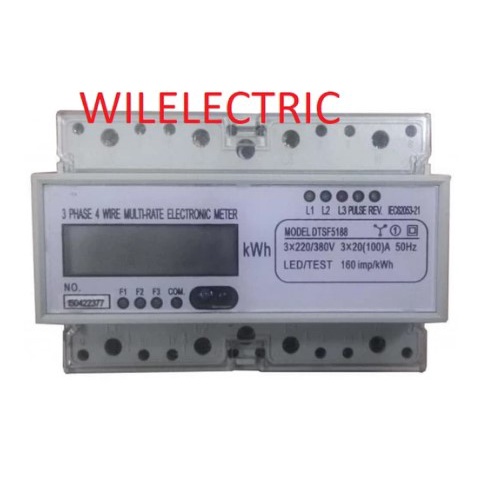 Jual KWH / Energy / Energi meter meteran Digital LCD 3 Phase 3P 4 wire ...