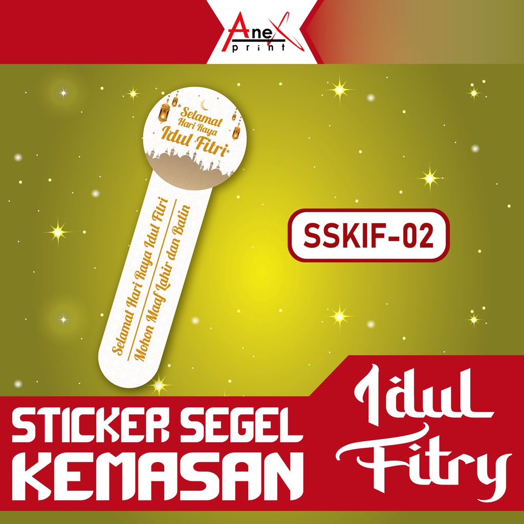 Jual STIKER SEGEL LEBARAN IDUL FITRI / STICKER TOPLES / STIKER SEGEL ...