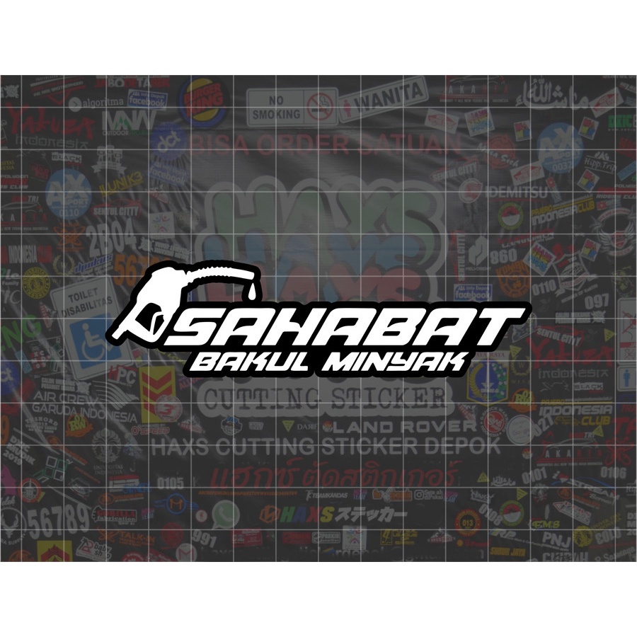 Jual Cutting Sticker Sahabat Bakul Minyak Ukuran 10 Cm Untuk Motor ...