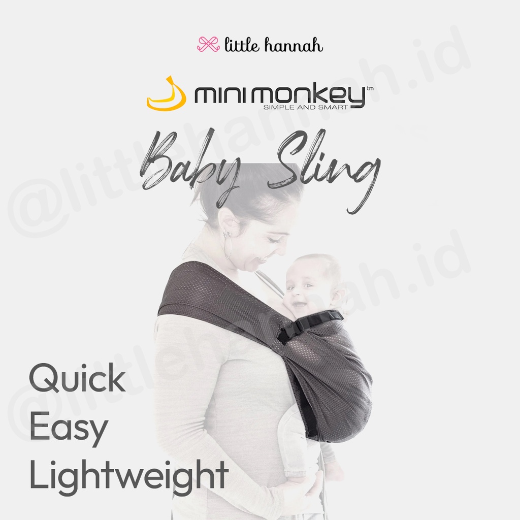 Jual Mini Monkey Baby Sling / Gendongan Bayi Samping Mini Monkey ...