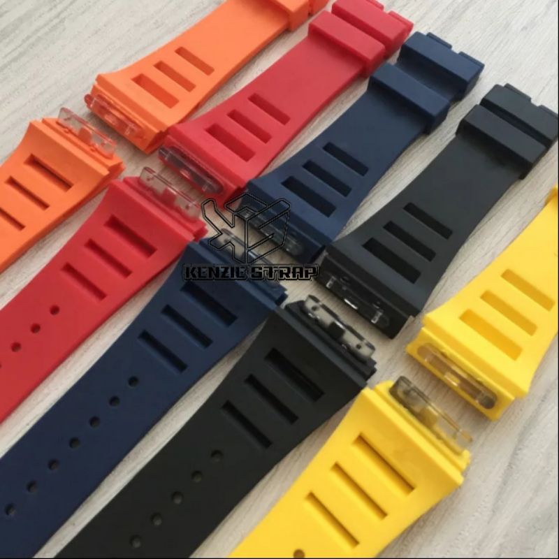 Jual Strap Tali jam tangan Ricard Mille Rubber Tali jam RM model Baut ...