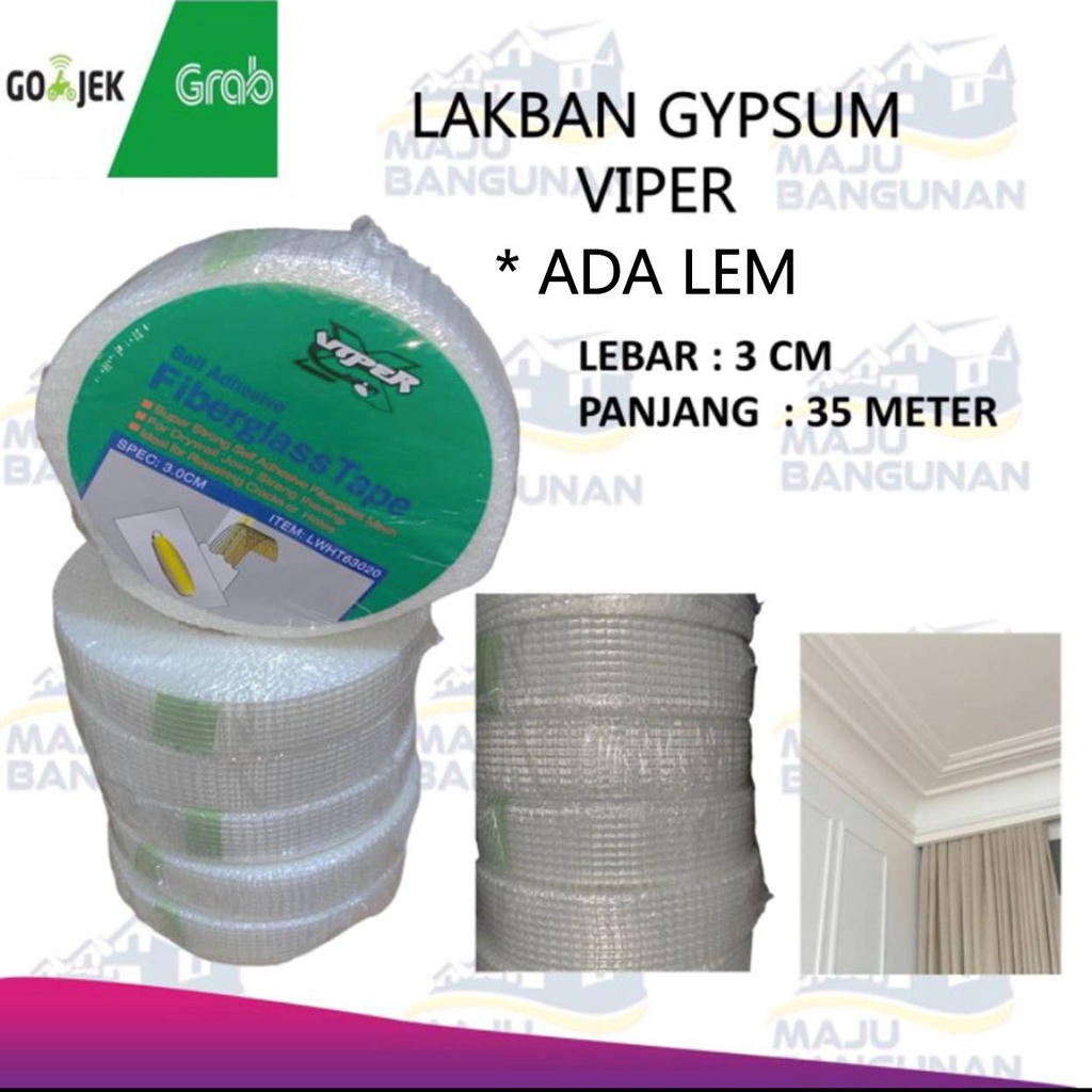 Jual Lakban Kain Kasa Gypsum Ada Lem Perban Plafon Gipsum