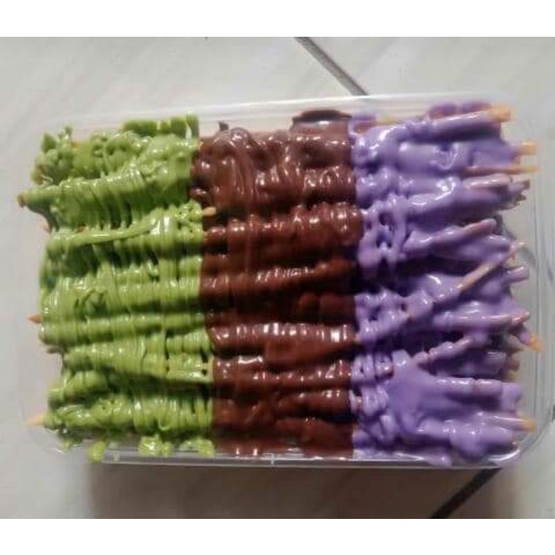 Jual mie lidi coklat lumer premium mix 3rasa | mie lidi box 650ml mix ...