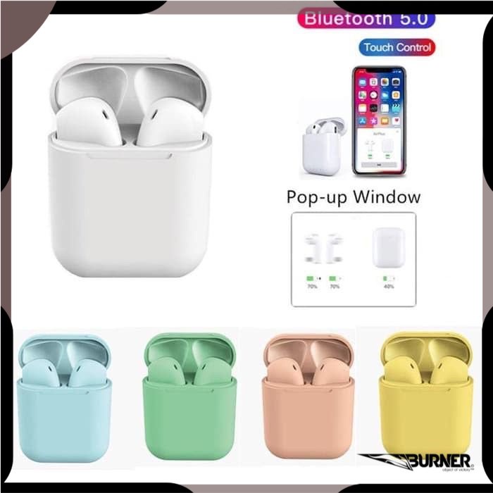 Jual IPODS i12 HEADSET Earbuds BLUETOOTH Earphones AUTO POPUP | Shopee ...