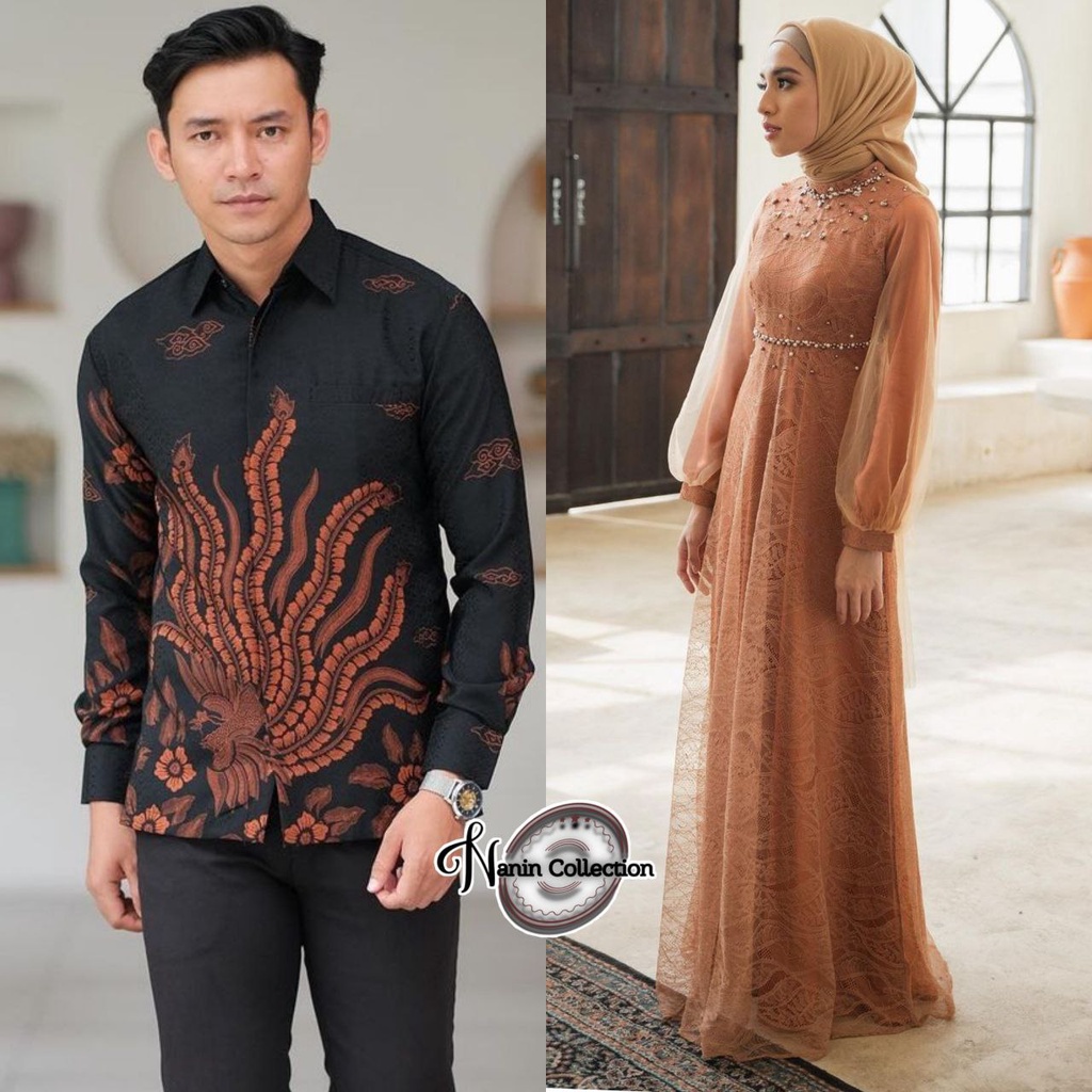 Jual COUPLE DRESS NADINE WARNA TERACOTA EXLUSIVE DRESS MODERN BAJU ...