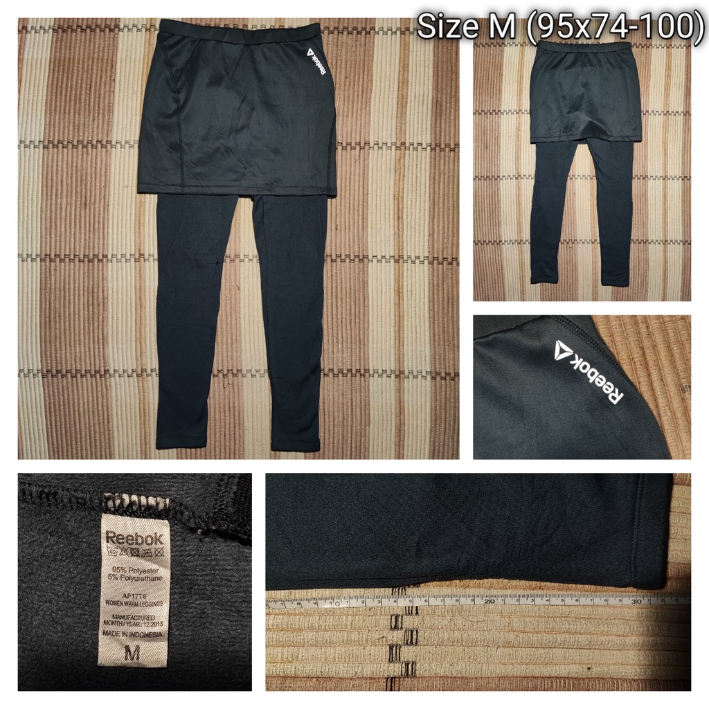 Jual Celana Training Rok Wanita REEBOK Olahraga Branded Second Preloved ...