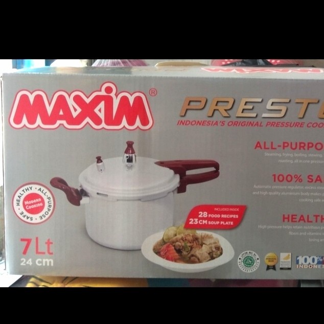 Jual Presto Panci Presto Maxim Ukuran 4 / 7 Dan 12 Liter | Shopee Indonesia