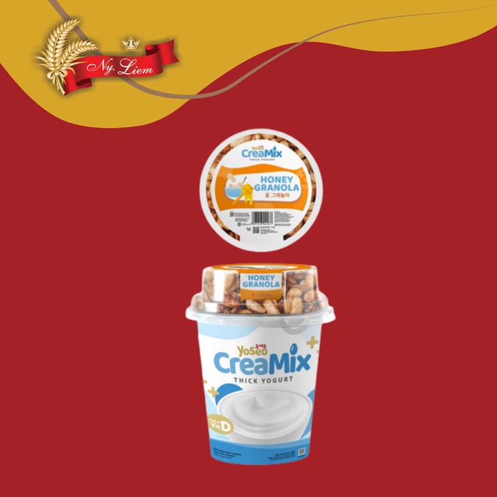 Jual YOSEO Creamix Thick Yoghurt - Honey Granola 90mL | Shopee Indonesia