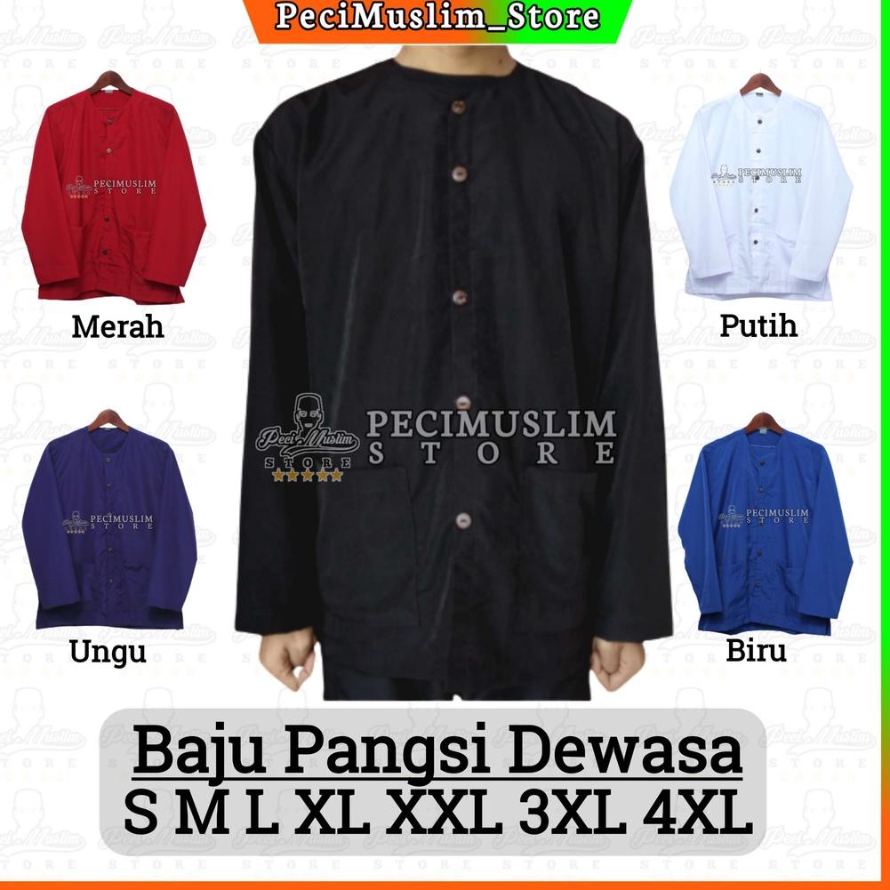 Jual 43 BAJU PANGSI HITAM DEWASA MURAH TERLARIS / BAJU PANGSI JUMBO ...