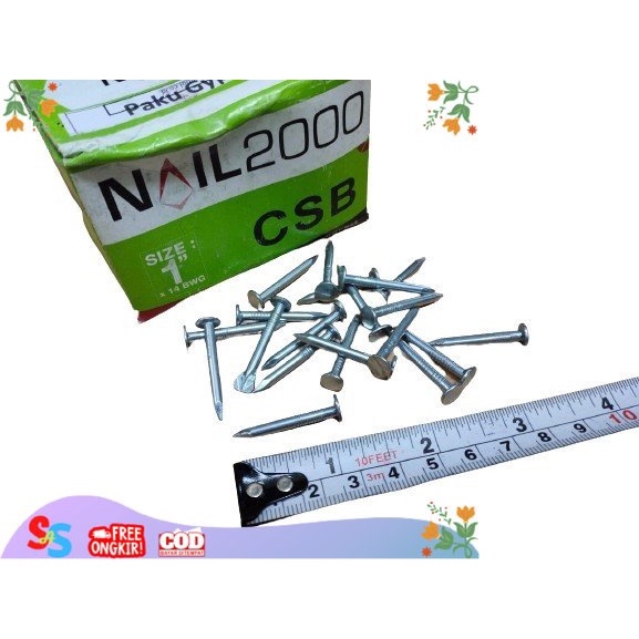 Jual Paku Karpet Talang Ramset Paku GRC Talang CSB Gypsum Gipsum 1 Inch ...