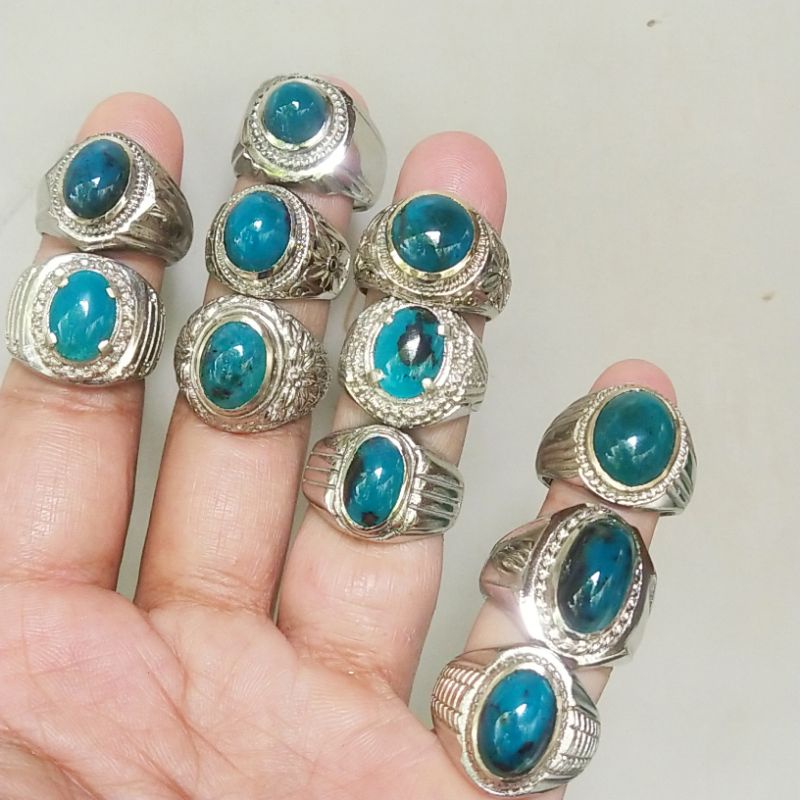 Jual Cincin pria batu bacan doko asli natural original | Shopee Indonesia