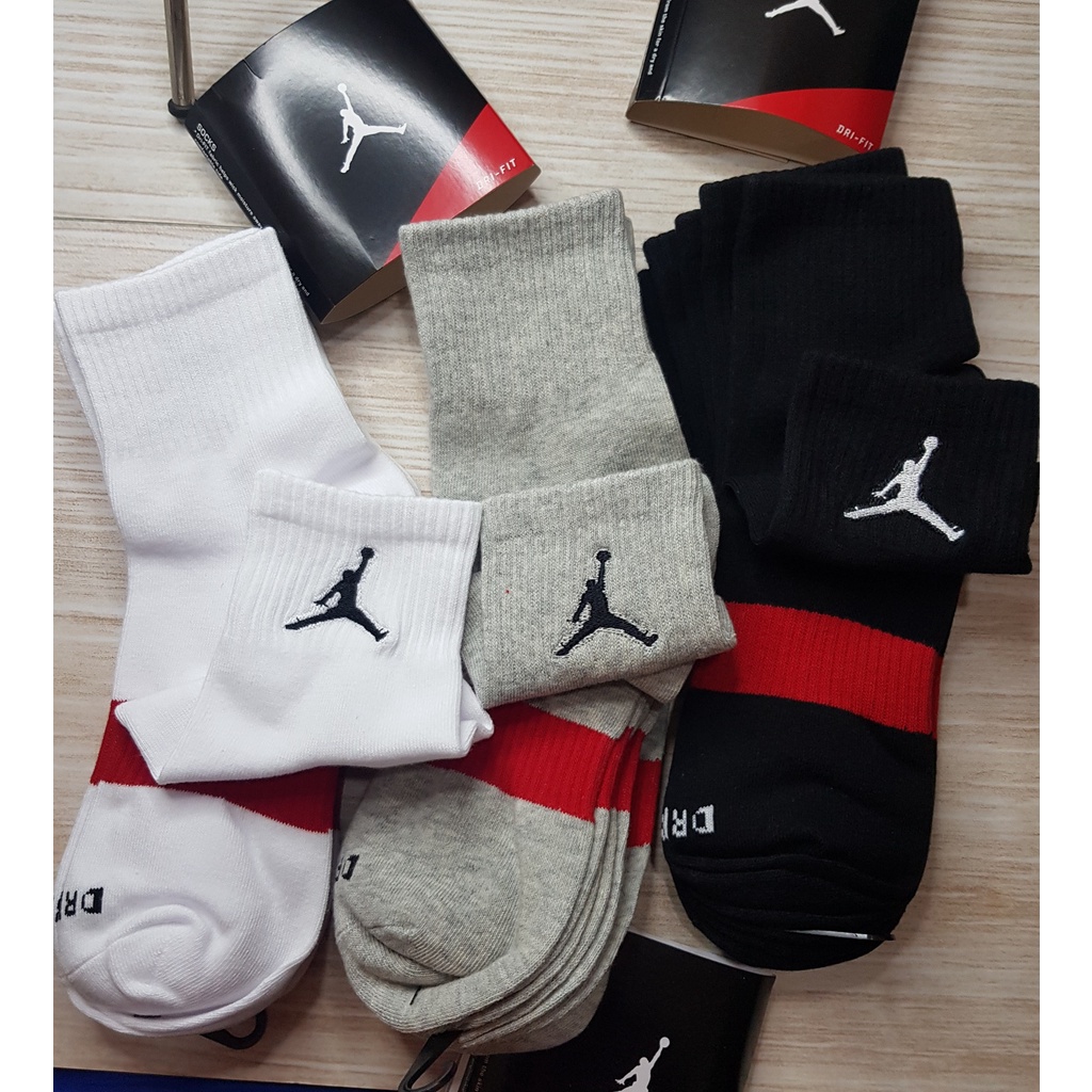 Jual Kaos Kaki AJ Air Jordan Dry Fit Medium Cutting Tebal Kaos Kaki ...