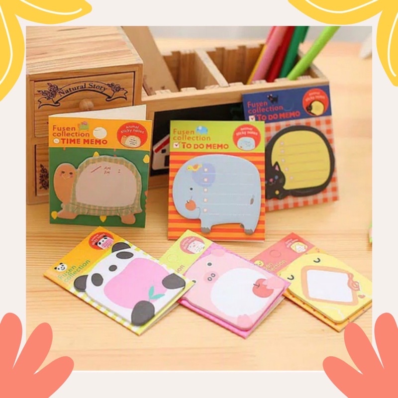 Jual STICKY NOTE MEMO ANIMAL ALL VARIAN | Shopee Indonesia