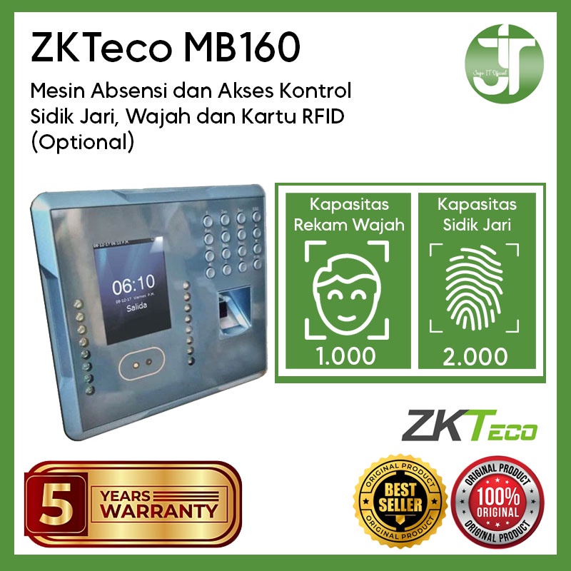 Jual Mesin Absensi | Mesin Absen Sidik jari dan Wajah | Akses Kontrol ...