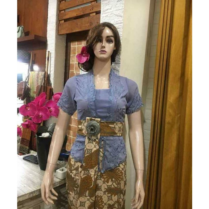 Jual kebaya bordir butterfly pendek | Shopee Indonesia