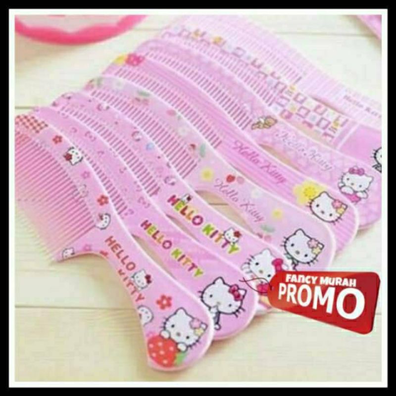 Jual Sisir Bergigi Rapat dan Jarang Motif Hello Kitty | Shopee Indonesia