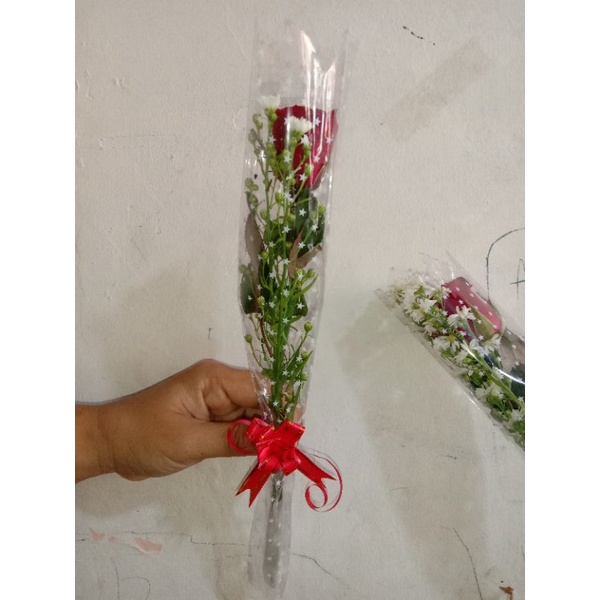 Jual buket bunga mawar asli pertangkai | Shopee Indonesia